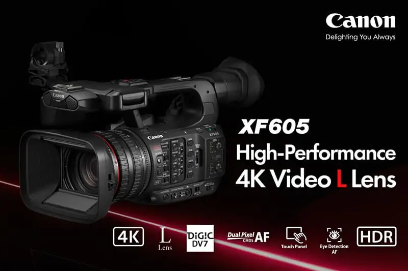 Canon เผยโฉม “Canon XF605” กล้องถ่ายวิดีโอระดับมืออาชีพ 4K