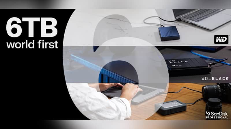 Western Digital เปิดตัวฮาร์ดไดรฟ์พกพา 6TB พร้อมเสริมทัพผลิตภัณฑ์ในกลุ่ม ...